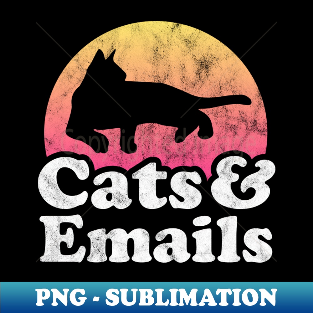 Cats and Emails Gift - PNG Transparent Sublimation File - Br | Inspire ...