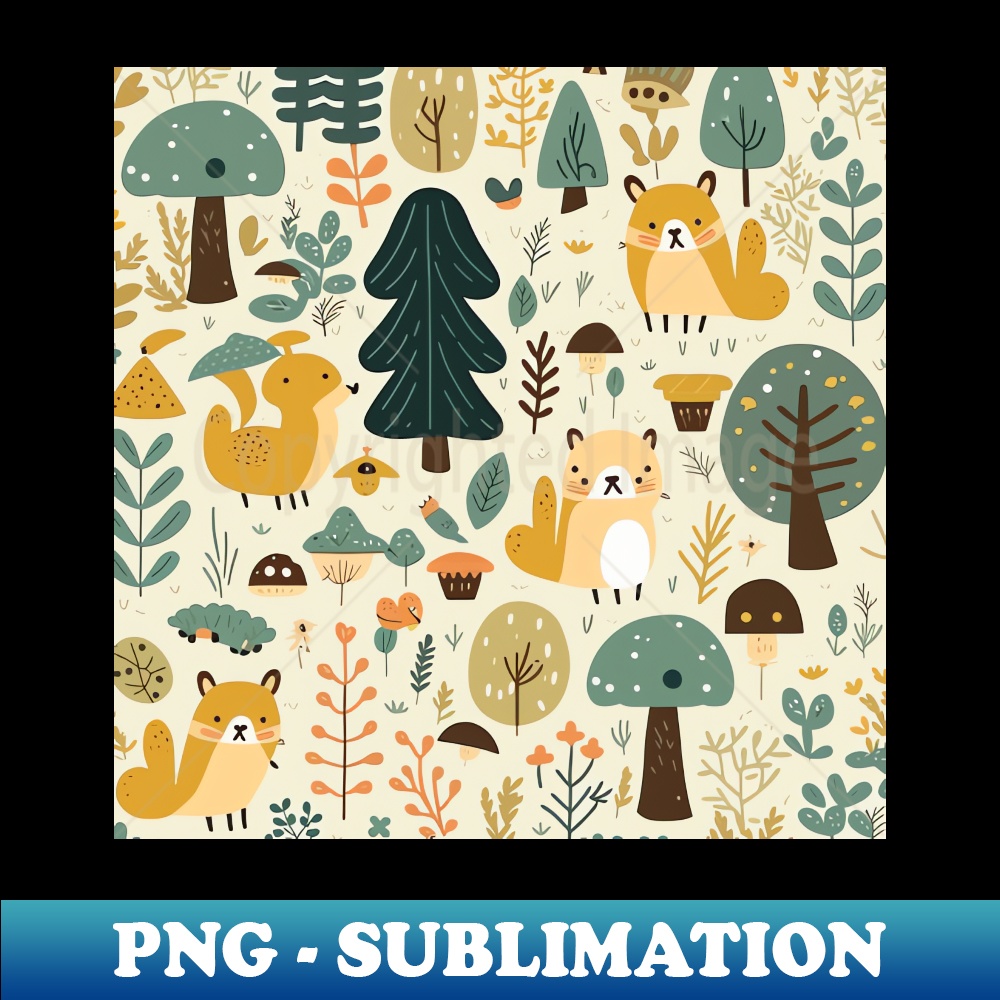Cute Forest Pattern - Exclusive Sublimation Digital File - P | Inspire ...