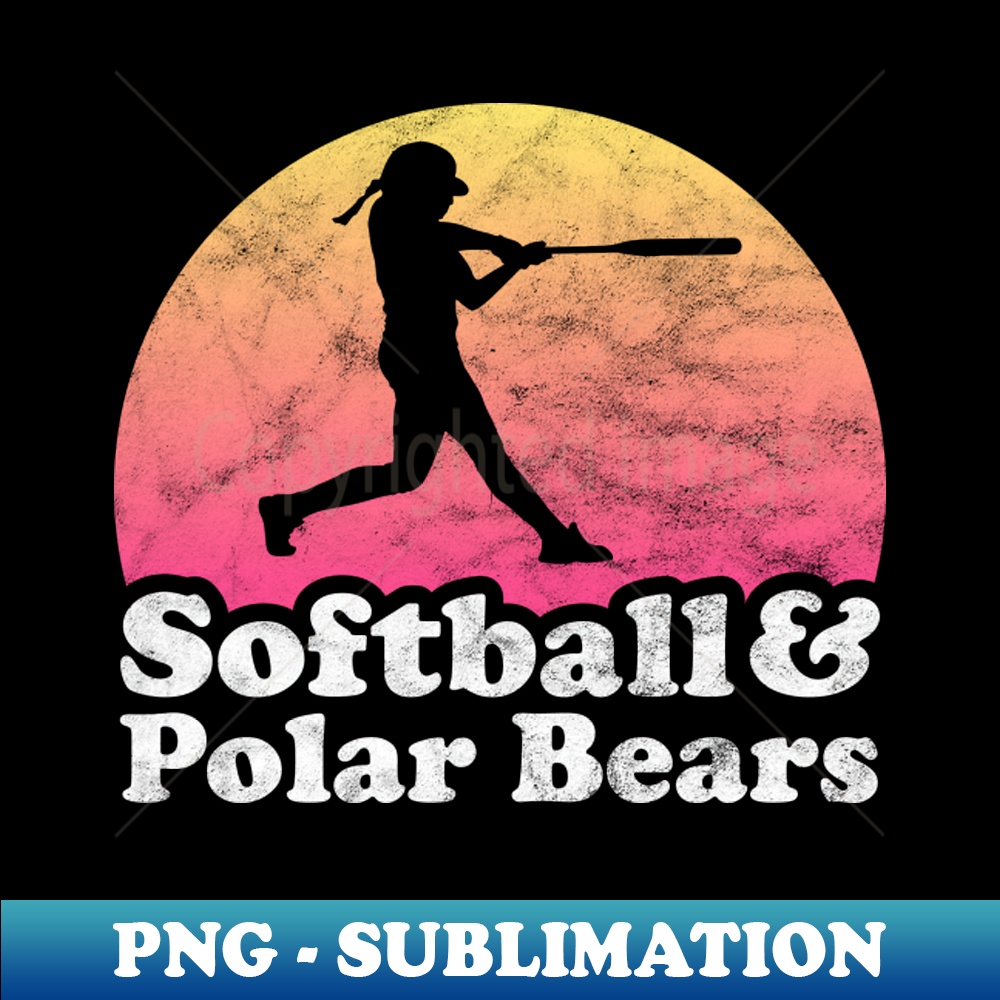 Softball and Polar Bears Gift for Softball Player Coach Fan | Inspire ...
