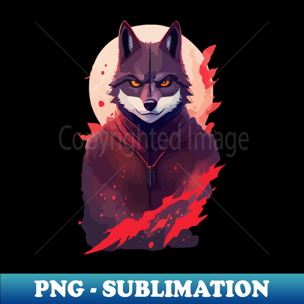 Ninja Style The Cute Wolf Face with a Twist of Menace - PNG | Inspire ...
