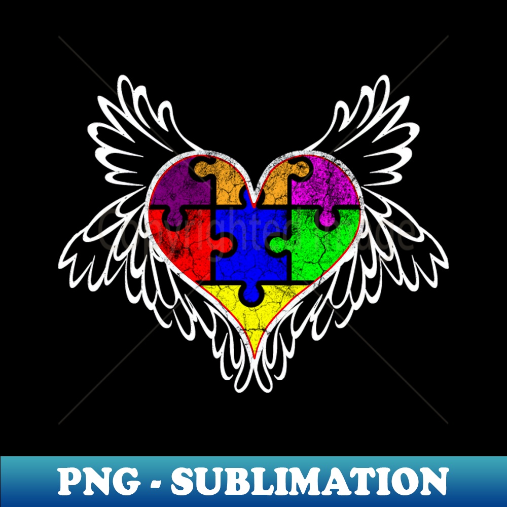 Autism Spectrum Beautiful Angel Hearts Of Feather - Instant | Inspire ...