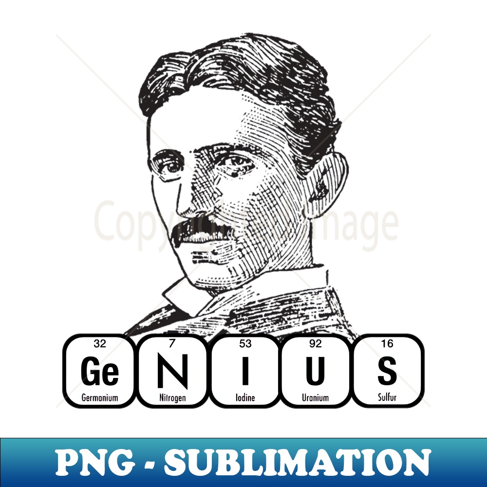 Nikola Tesla Genius - Aesthetic Sublimation Digital File - C - Inspire ...