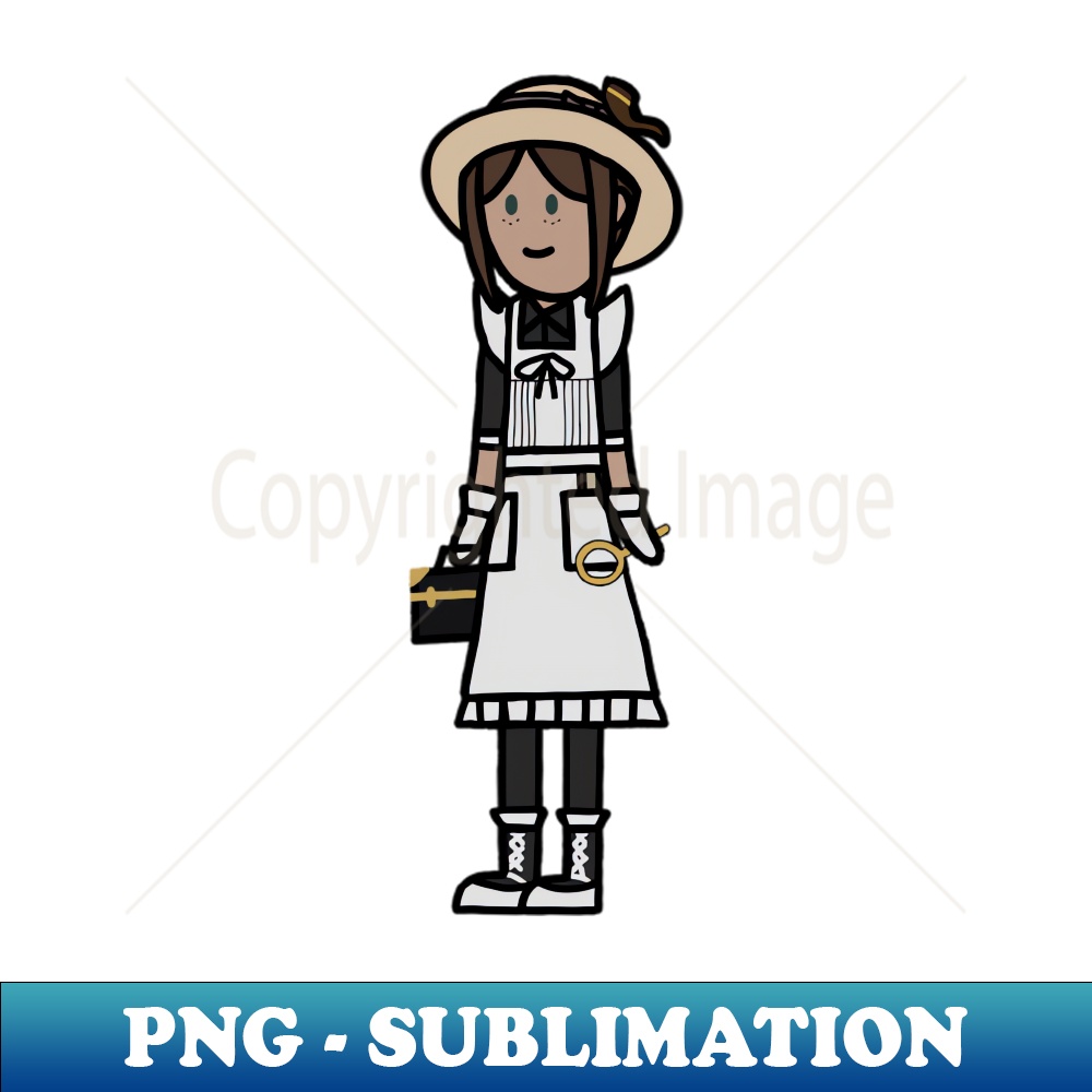 Lady-in-waiting Cartoon - Premium Sublimation Digital Downlo | Inspire ...