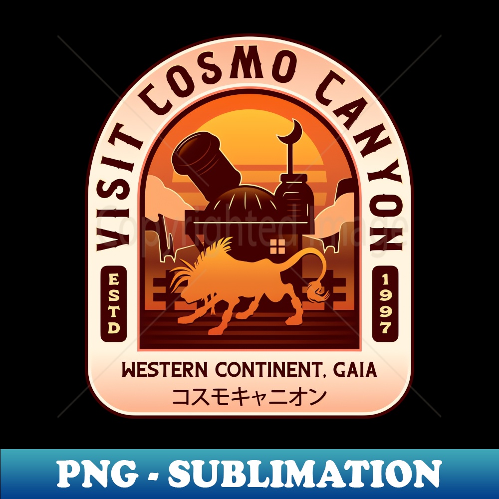 Visit Cosmo Canyon Emblem - Retro PNG Sublimation Digital Do | Inspire ...