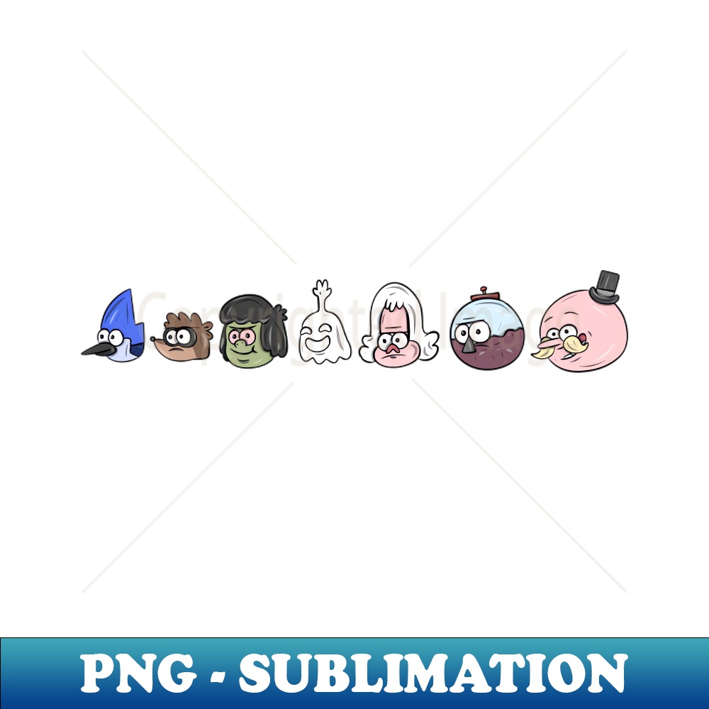Regular Show Headshots Main Cast - PNG Transparent Digital D | Inspire ...