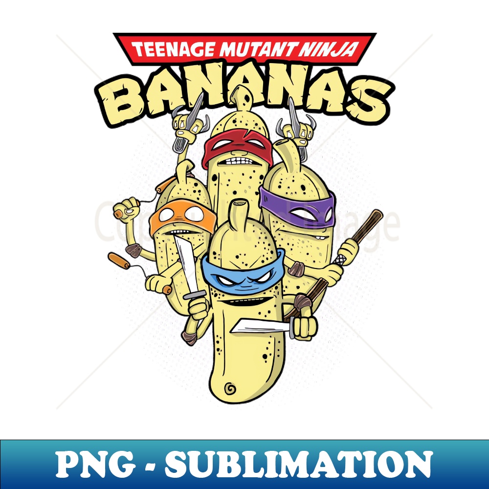 teenage mutant ninja bananas - PNG Transparent Digital Downl - Inspire ...
