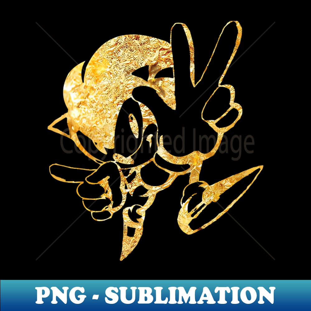 golden sonic - PNG Transparent Sublimation Design - Perfect | Inspire ...