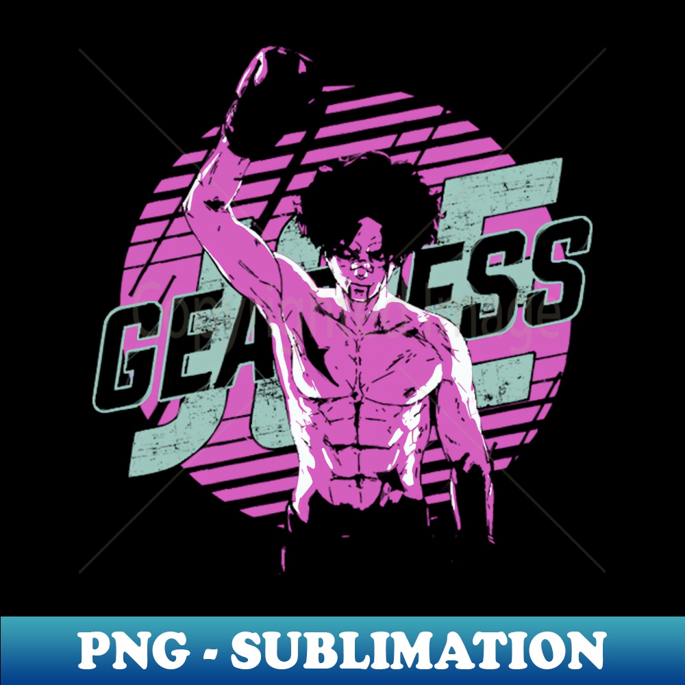 Gearless Joe Megalo Box anime Retro - Exclusive PNG Sublima | Inspire ...