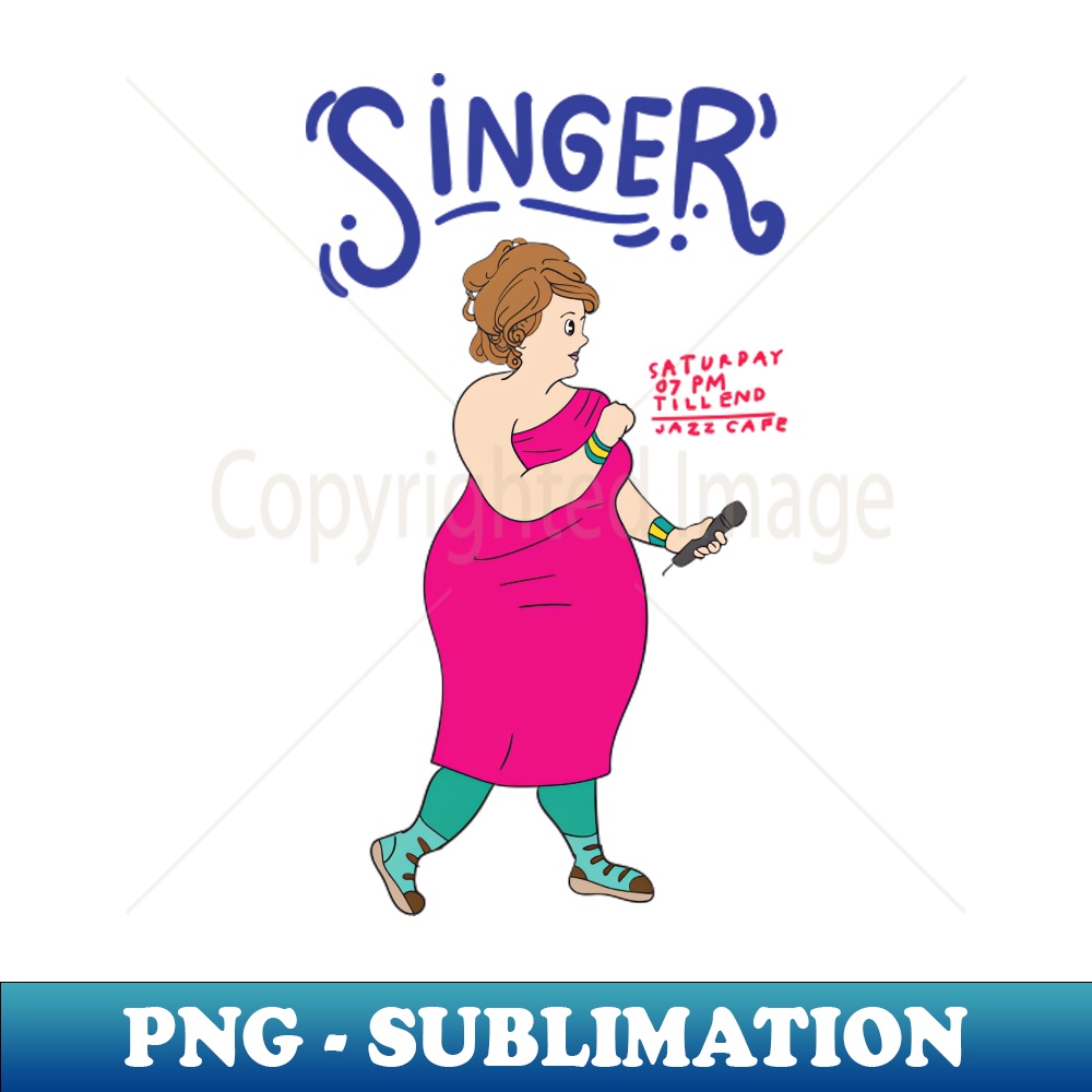 Singer Night - PNG Transparent Sublimation Design - Stunning | Inspire ...