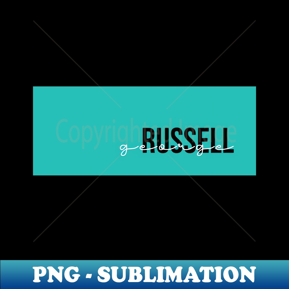 George Russell Driver Name - 2022 Season 5 - PNG Transparent - Inspire ...