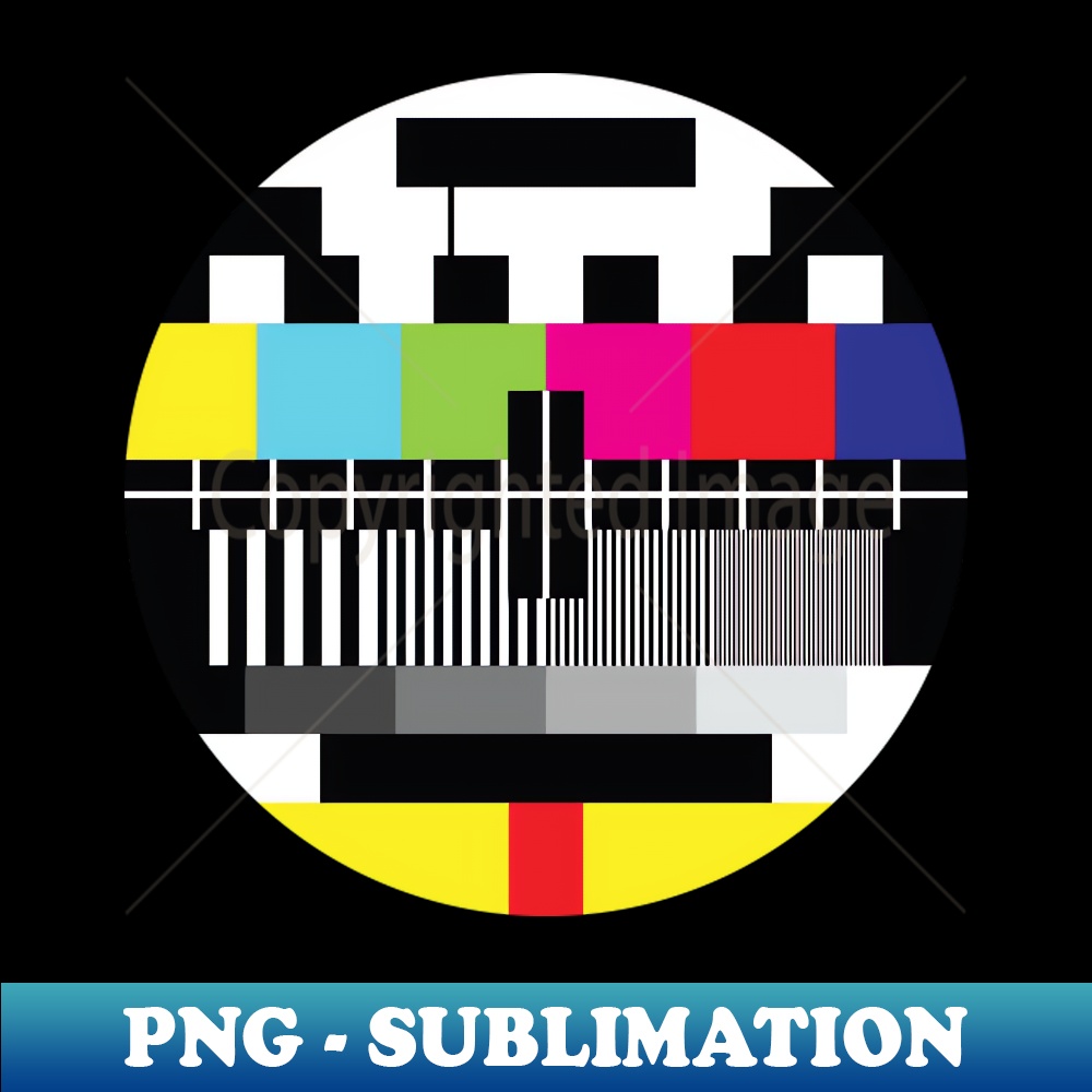 Old TV Test Card - Aesthetic Sublimation Digital File - Add | Inspire ...