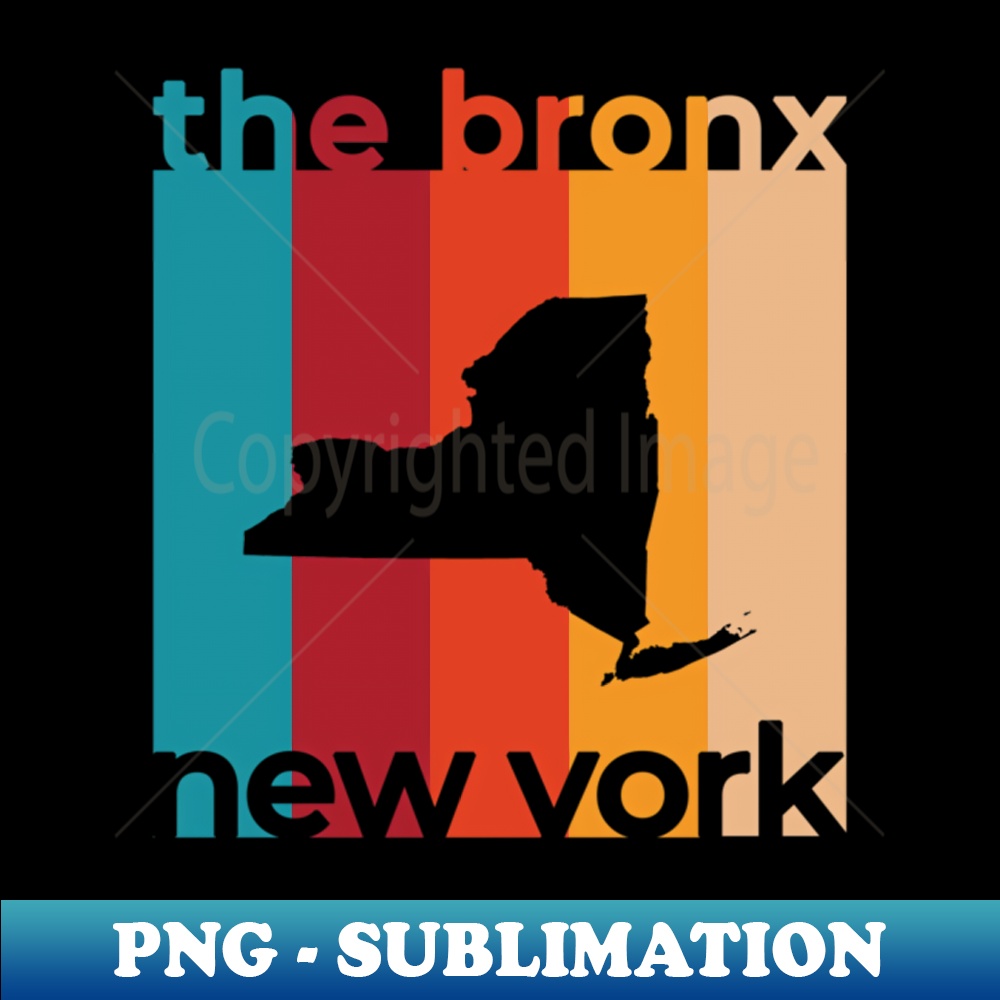 The Bronx New York Souvenirs City NY Retro Cutout - PNG Tran | Inspire ...