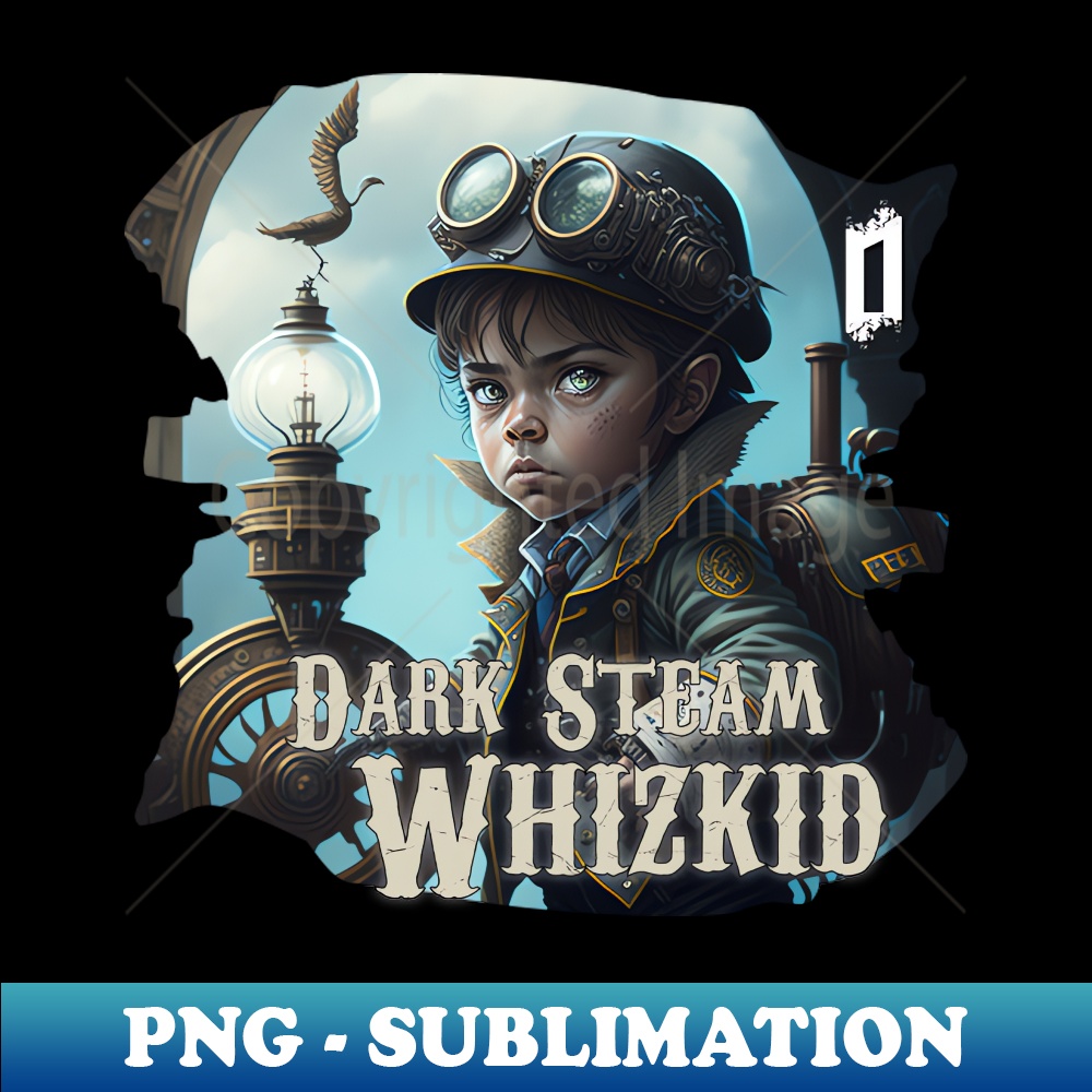 Dark Steam Whizkid - Steampuk - PNG Transparent Sublimation | Inspire Uplift