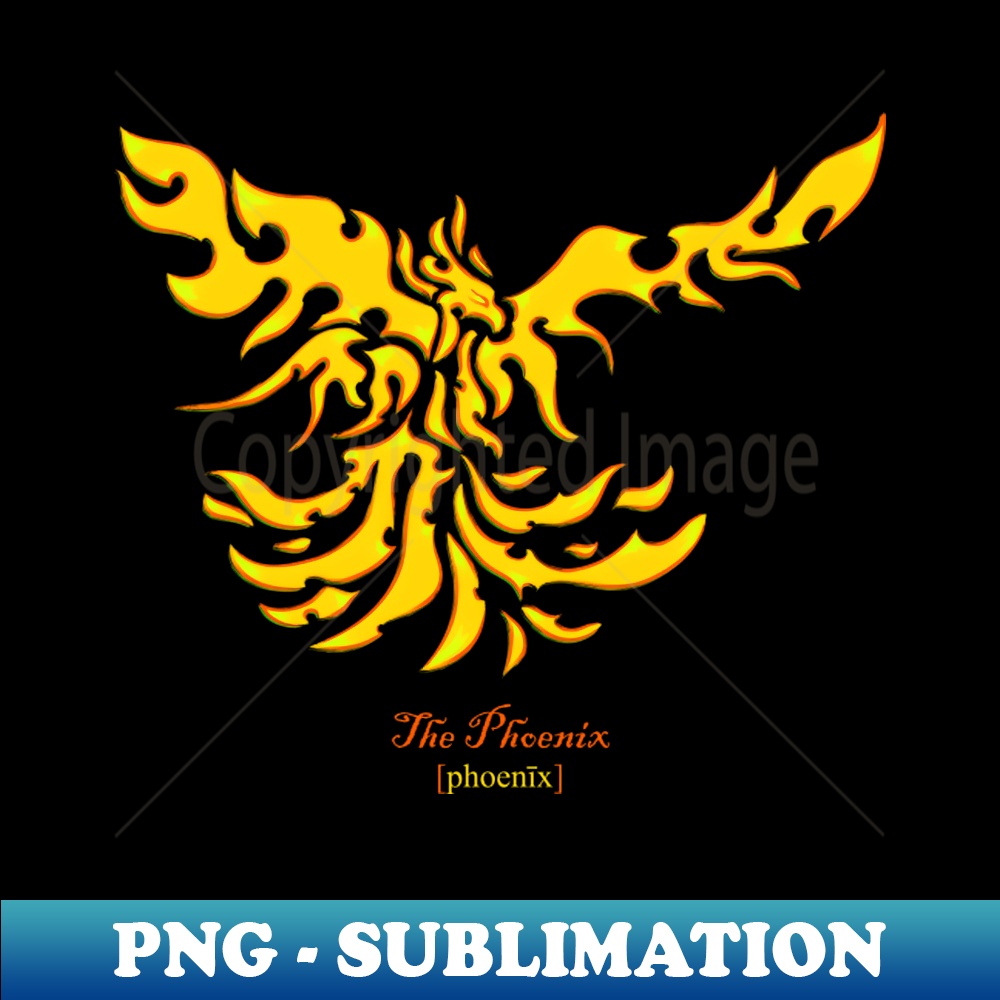 The Phoenix - yellow - Decorative Sublimation PNG File - Per | Inspire ...