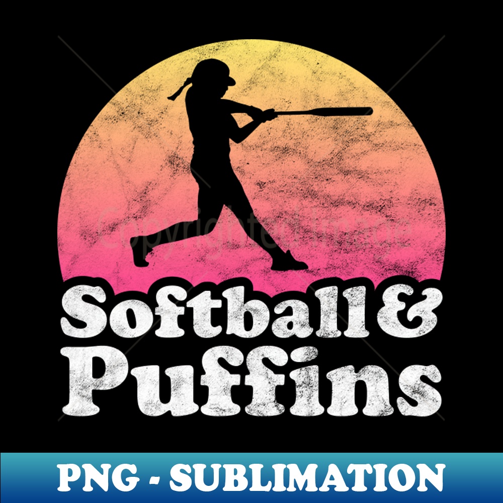 Softball and Puffins Gift for Softball Player Coach Fan - Si - Inspire ...