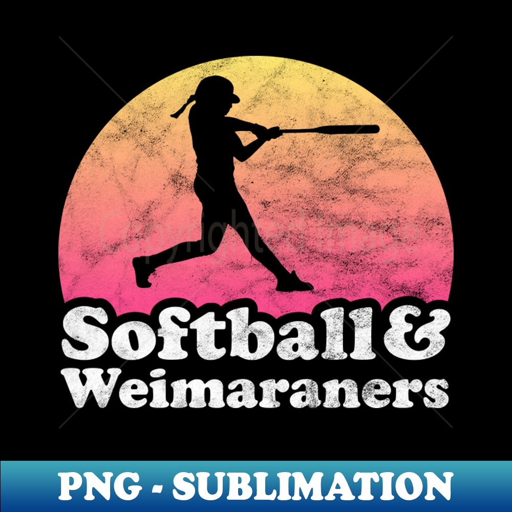 Softball and Weimaraners Gift for Softball Player and Dog Lo | Inspire ...