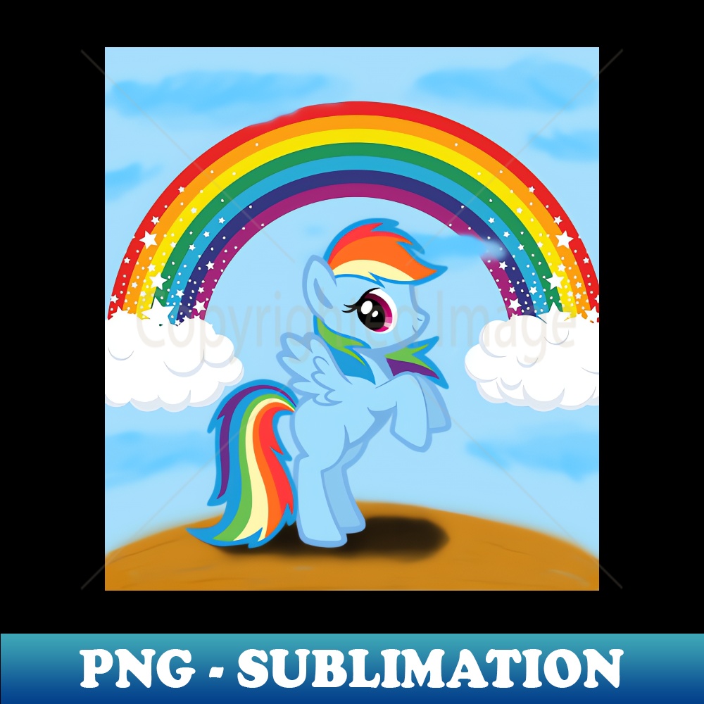 rainbow dash with a rainbow - Creative Sublimation PNG Downl | Inspire ...