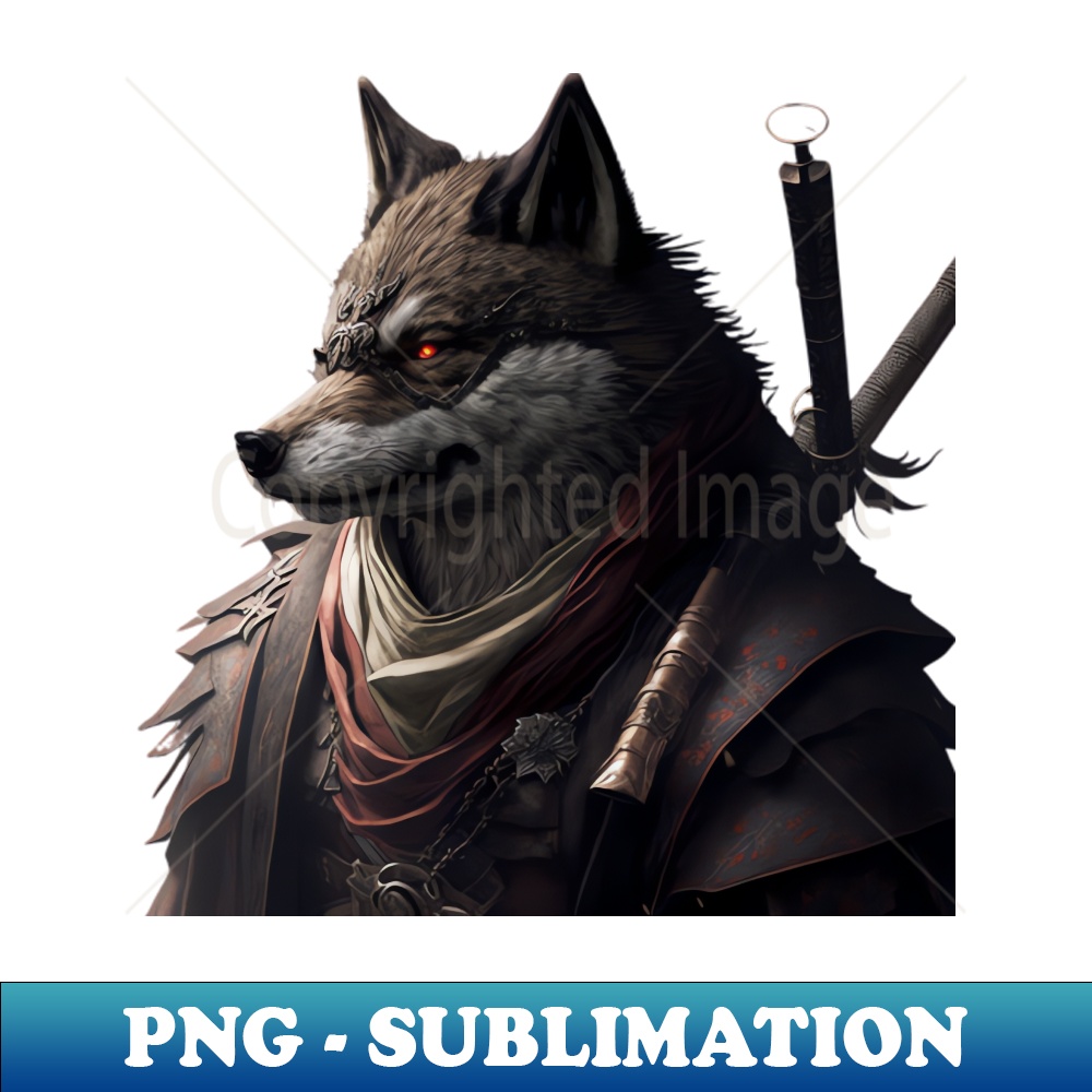 Samurai with a wolf V4 - Unique Sublimation PNG Download - T | Inspire ...