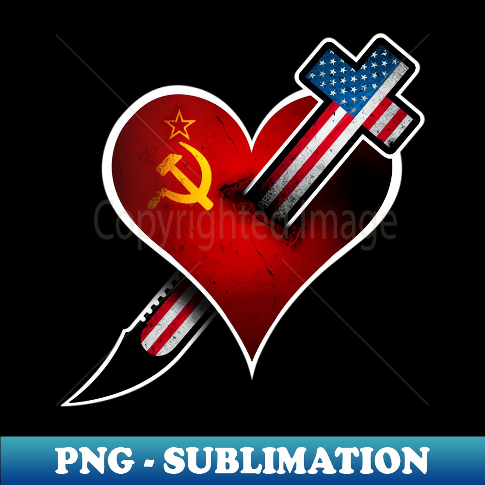 Soviet Heart US Dagger Cross - Special Edition Sublimation | Inspire Uplift