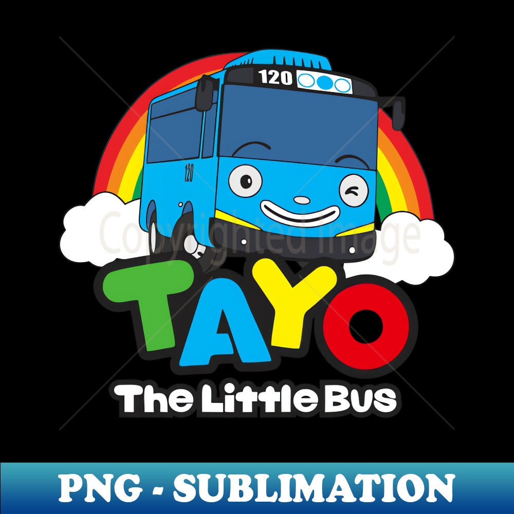 Tayo the Little Bus - PNG Transparent Sublimation Design - P | Inspire ...