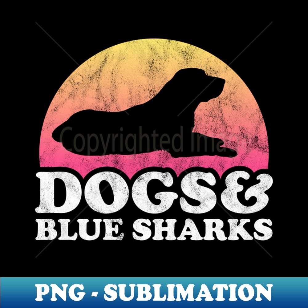 Dogs and Blue Sharks Dog and Shark Gift - Premium PNG Sublim | Inspire ...