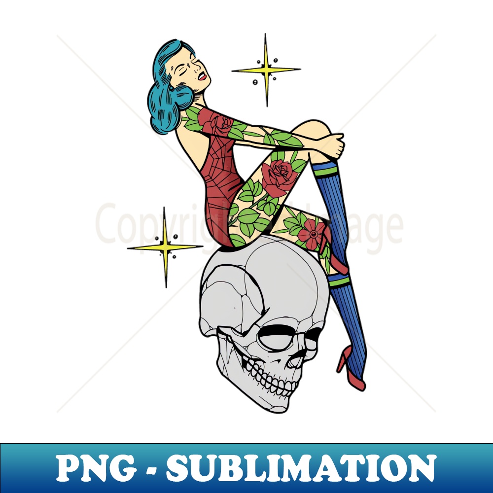 Old Schol Lady Skeleton - High-Resolution PNG Sublimation Fi | Inspire ...