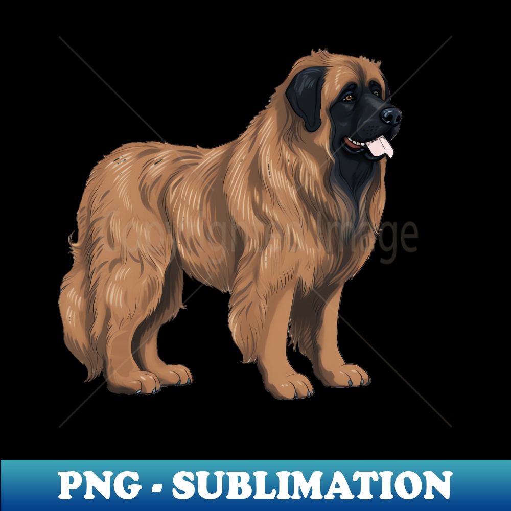 Leonberger Drawing - Decorative Sublimation PNG File - Inspire Uplift