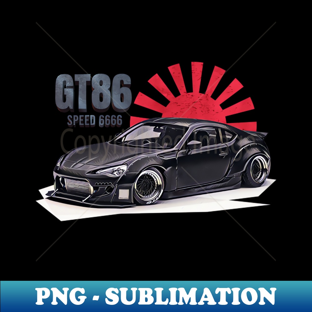 toyota GT86 racing - Signature Sublimation PNG File | Inspire Uplift