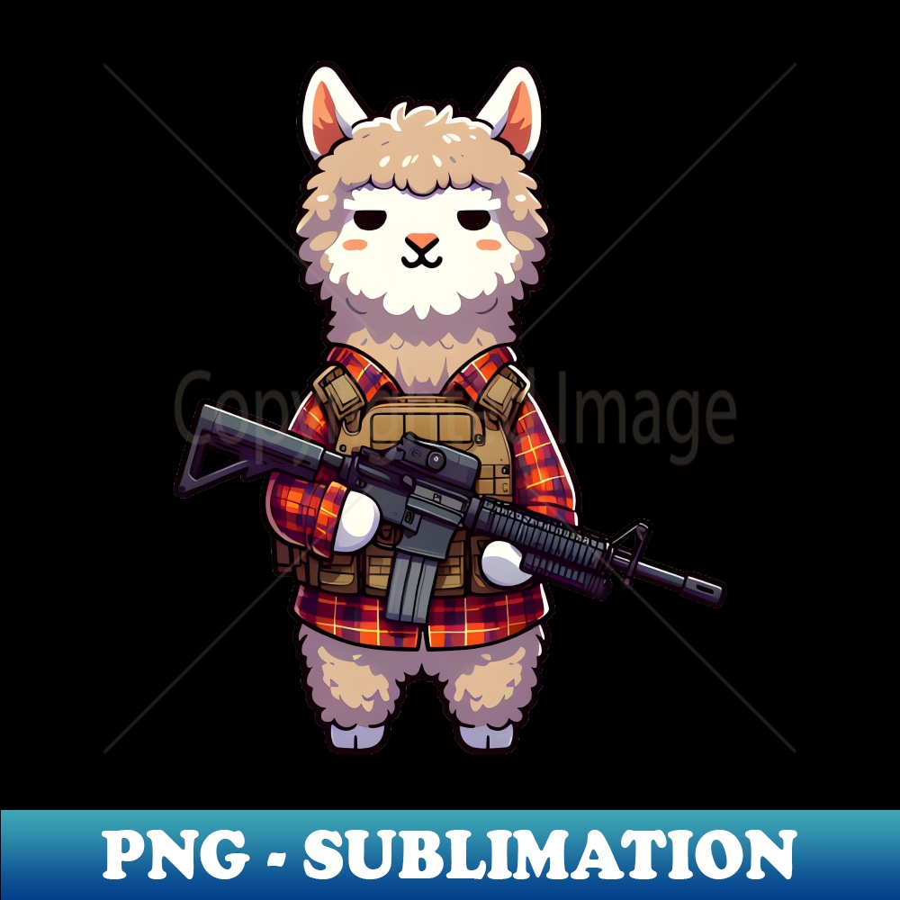 Tactical Alpaca Adventure Tee Where Whimsy Meets Command - I | Inspire ...