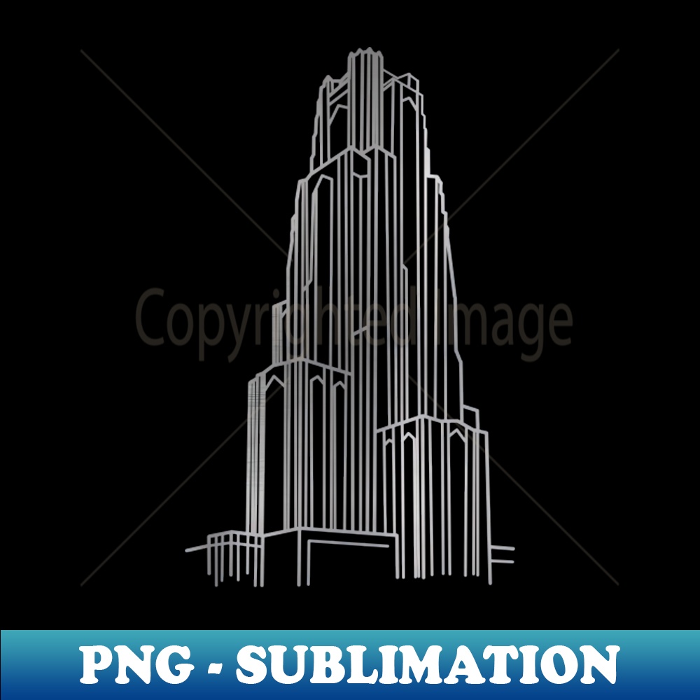 Silver Cathedral of Learning - Instant PNG Sublimation Downl | Inspire ...