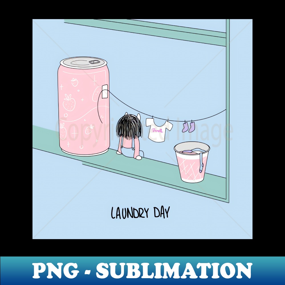 Tiny Demon Laundry Day - Premium Sublimation Digital Downloa | Inspire ...