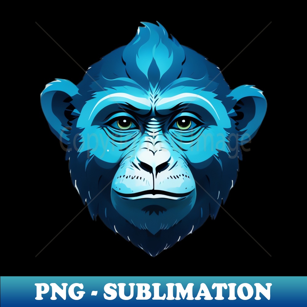 Azure Blaze Primate - Signature Sublimation PNG File | Inspire Uplift