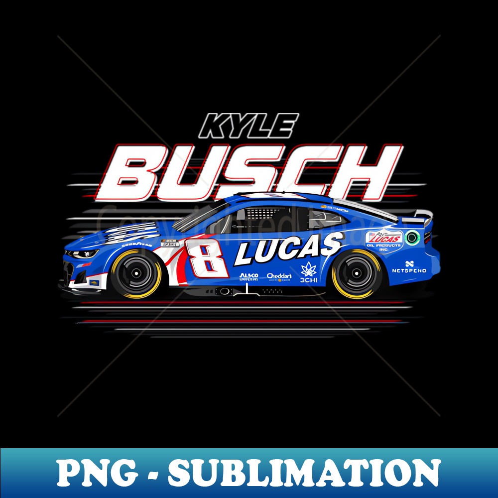 Kyle Busch No.8 Camaro - PNG Sublimation Digital Download | Inspire Uplift