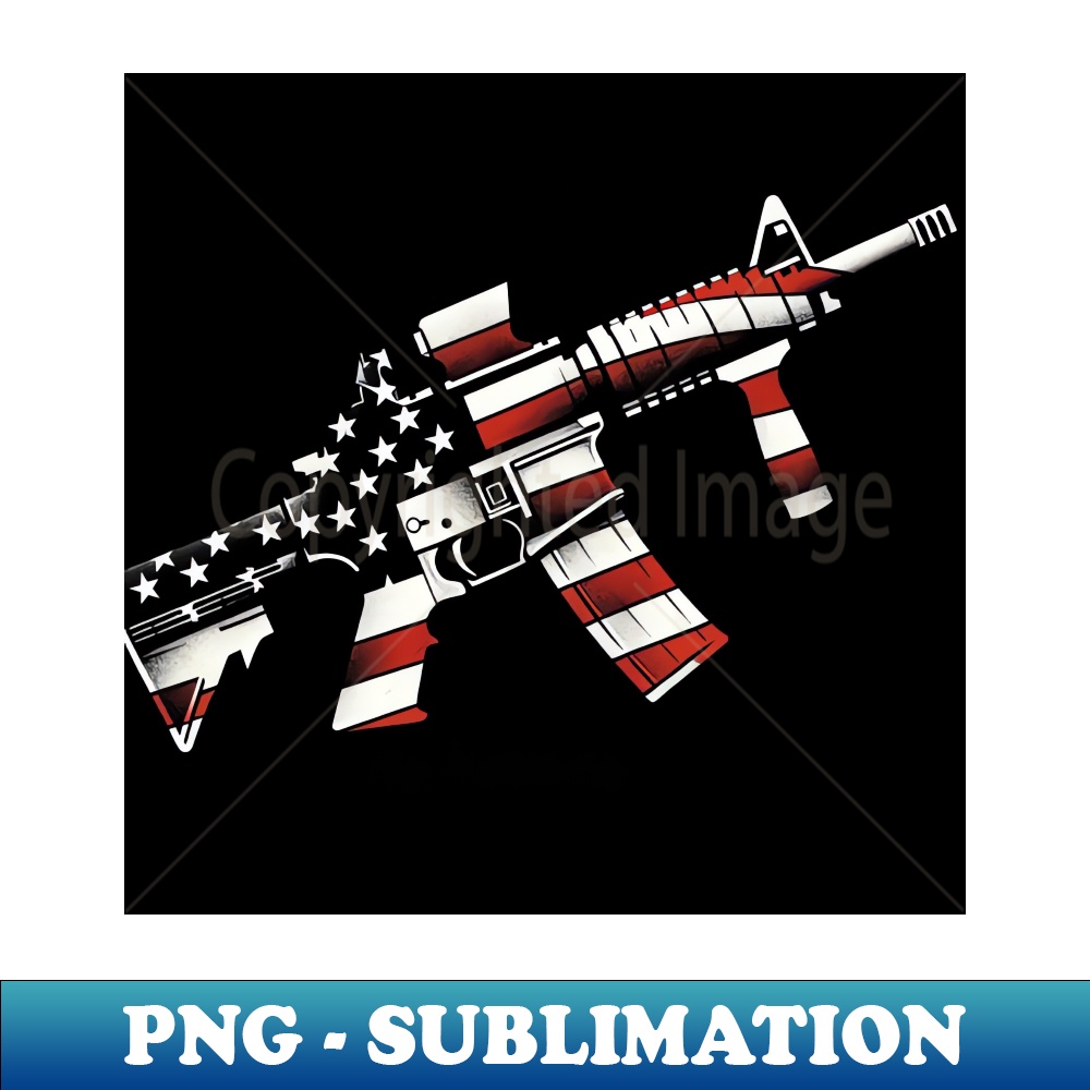 AR 15 American Flag Design for Patriotic Products - Instant | Inspire ...