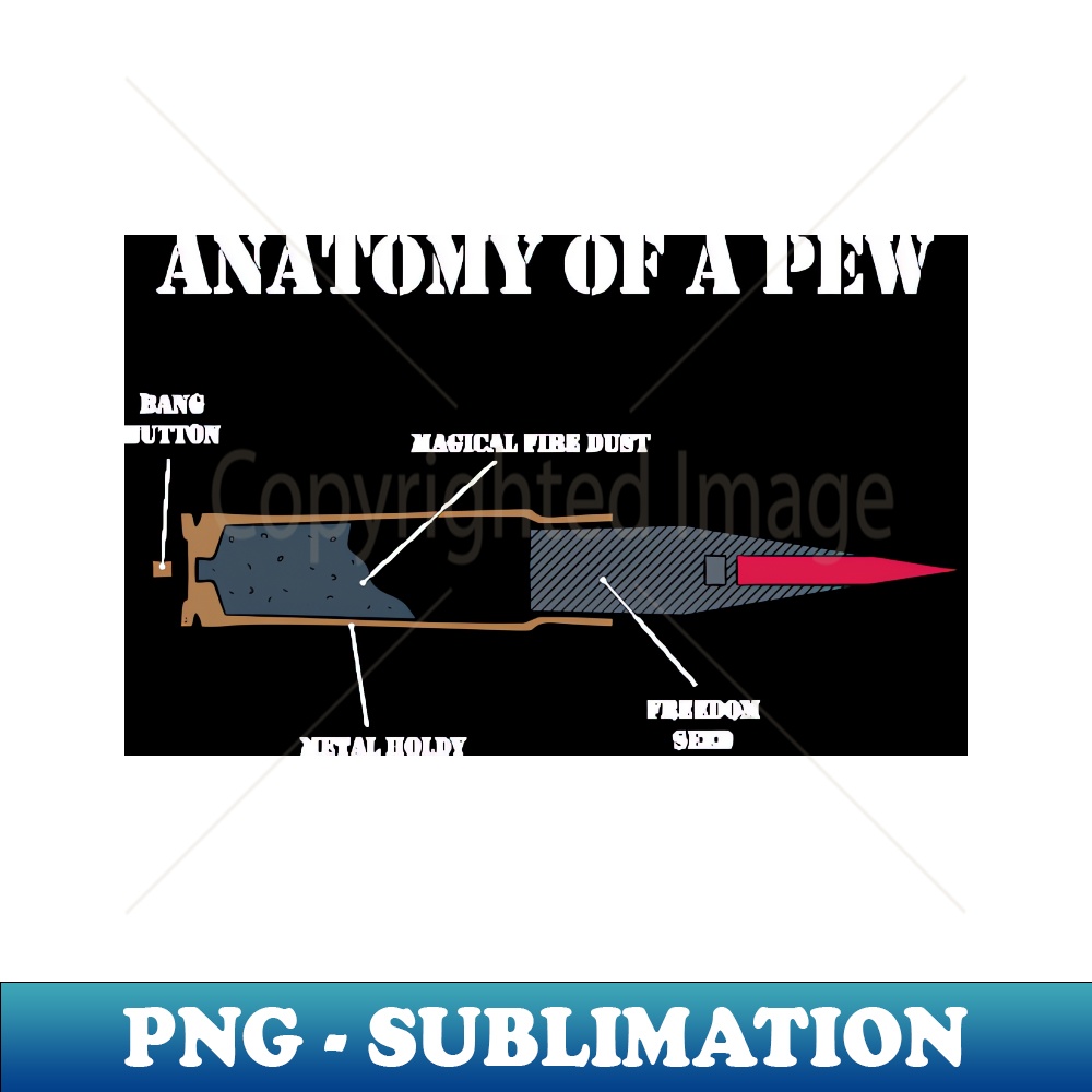 Anatomy of Pew - Sublimation-Ready PNG File | Inspire Uplift