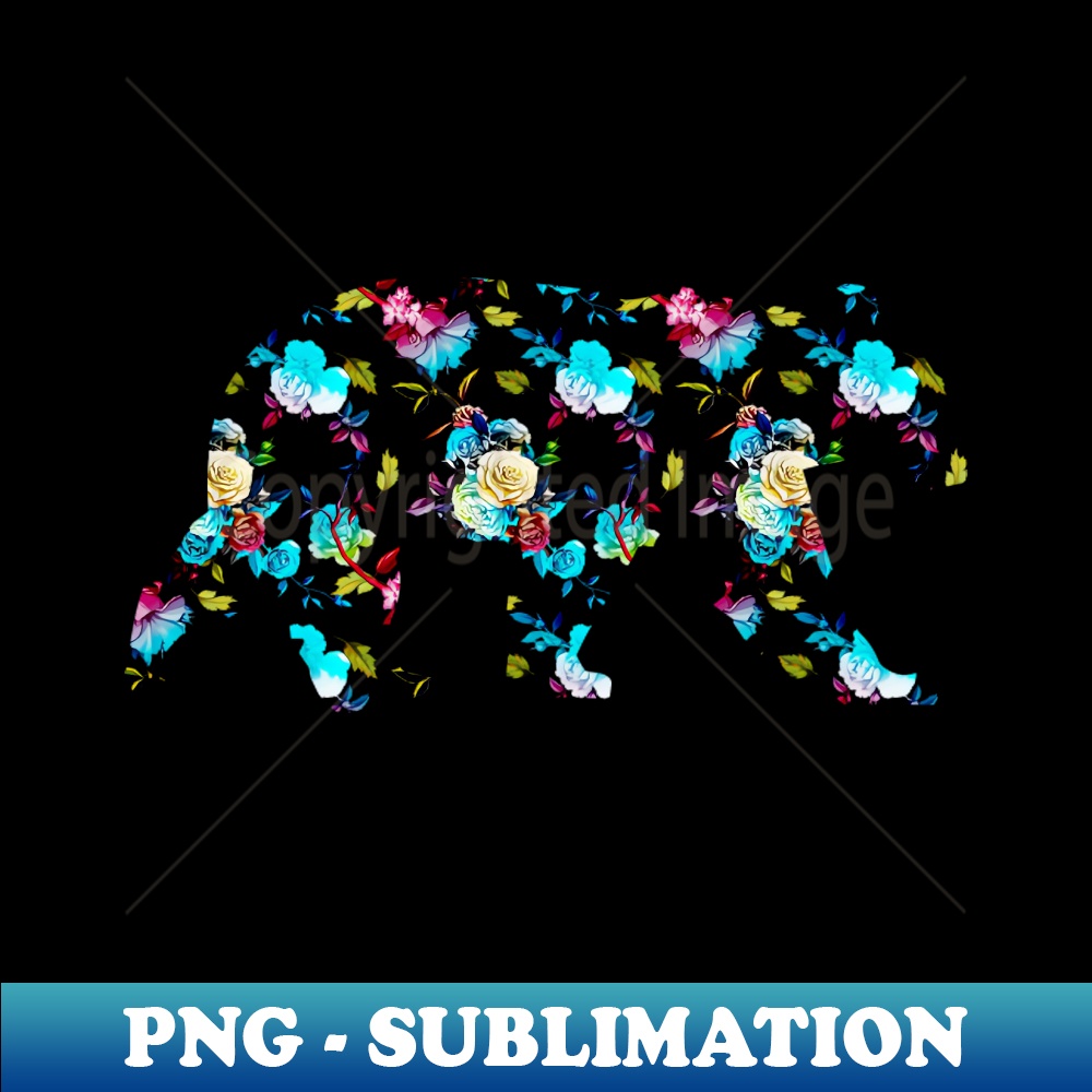 Summer Rose Bush Pattern Bear Floral Arrangement - Instant S | Inspire ...