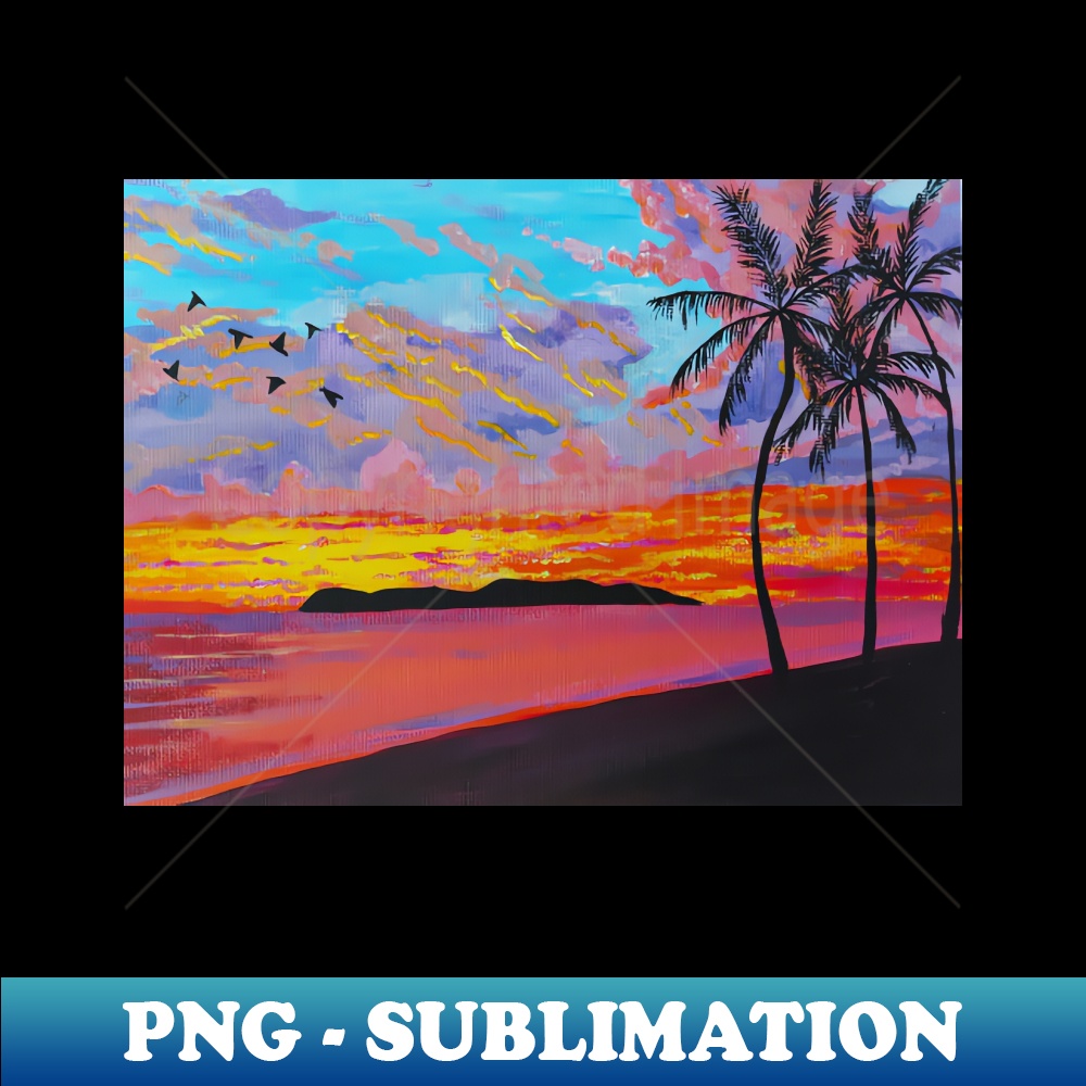 Bleeding sunset - PNG Transparent Sublimation Design | Inspire Uplift