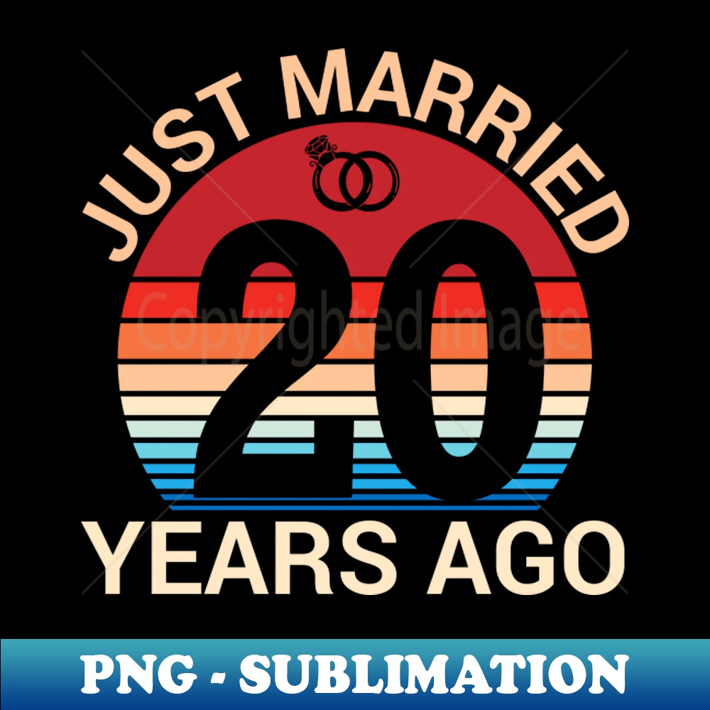 Just Married 20 Years Ago Husband Wife Married Anniversary - | Inspire ...