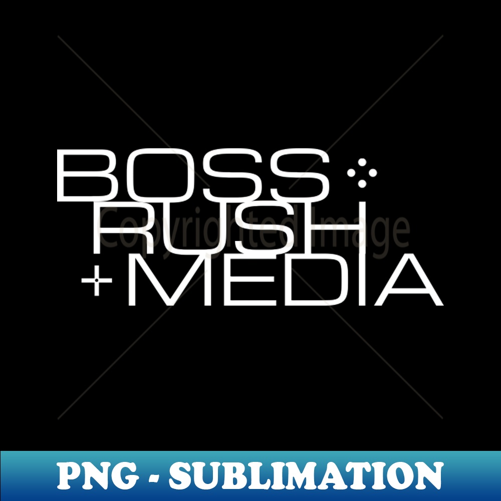 Boss Rush Media Logo Word White - High-Quality PNG Sublimati | Inspire ...