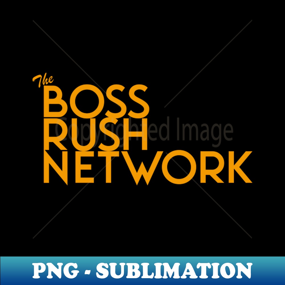 Boss Rush Network Logo (White) - Premium Sublimation Digital | Inspire ...