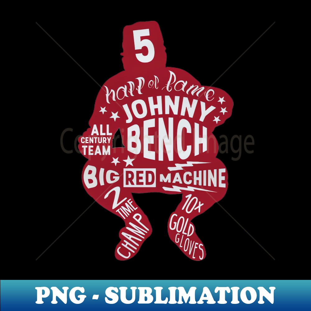 Johnny Bench Cincinnati Letters - Professional Sublimation D | Inspire ...