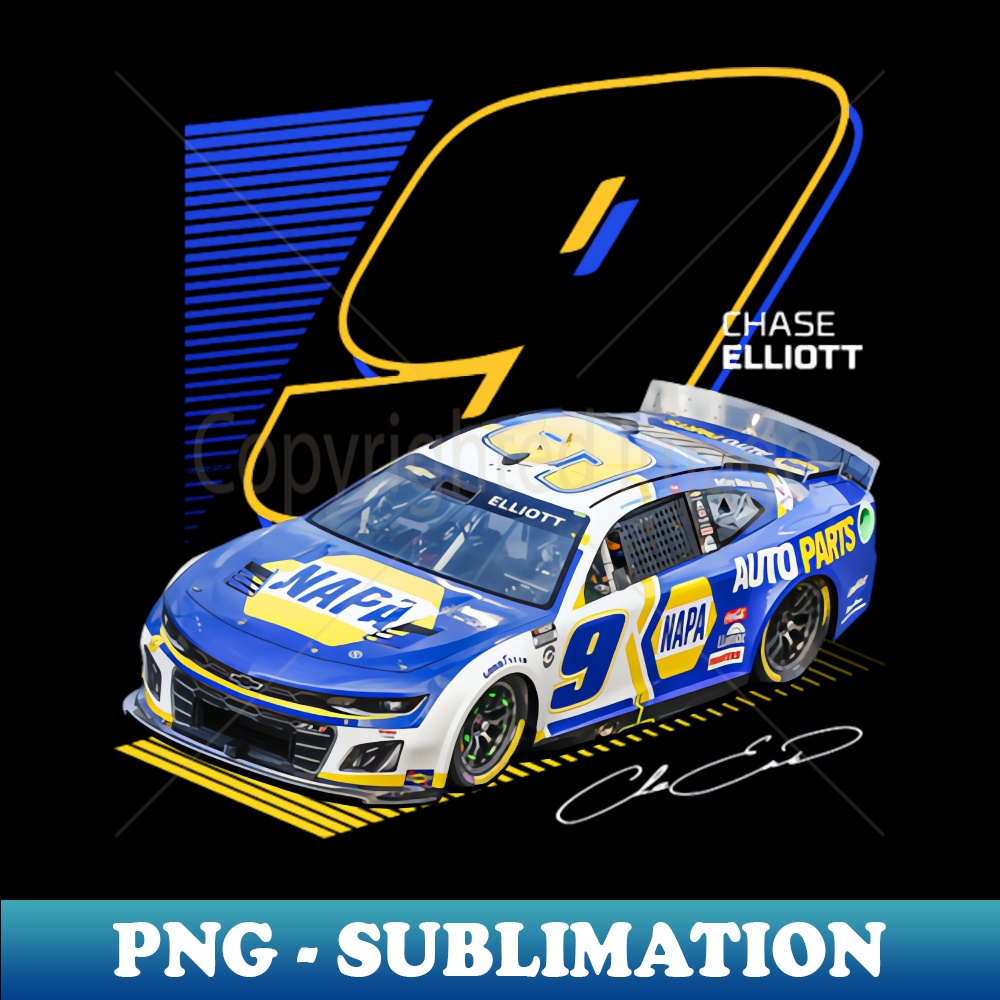 Chase Elliott Chevy - PNG Transparent Sublimation File | Inspire Uplift