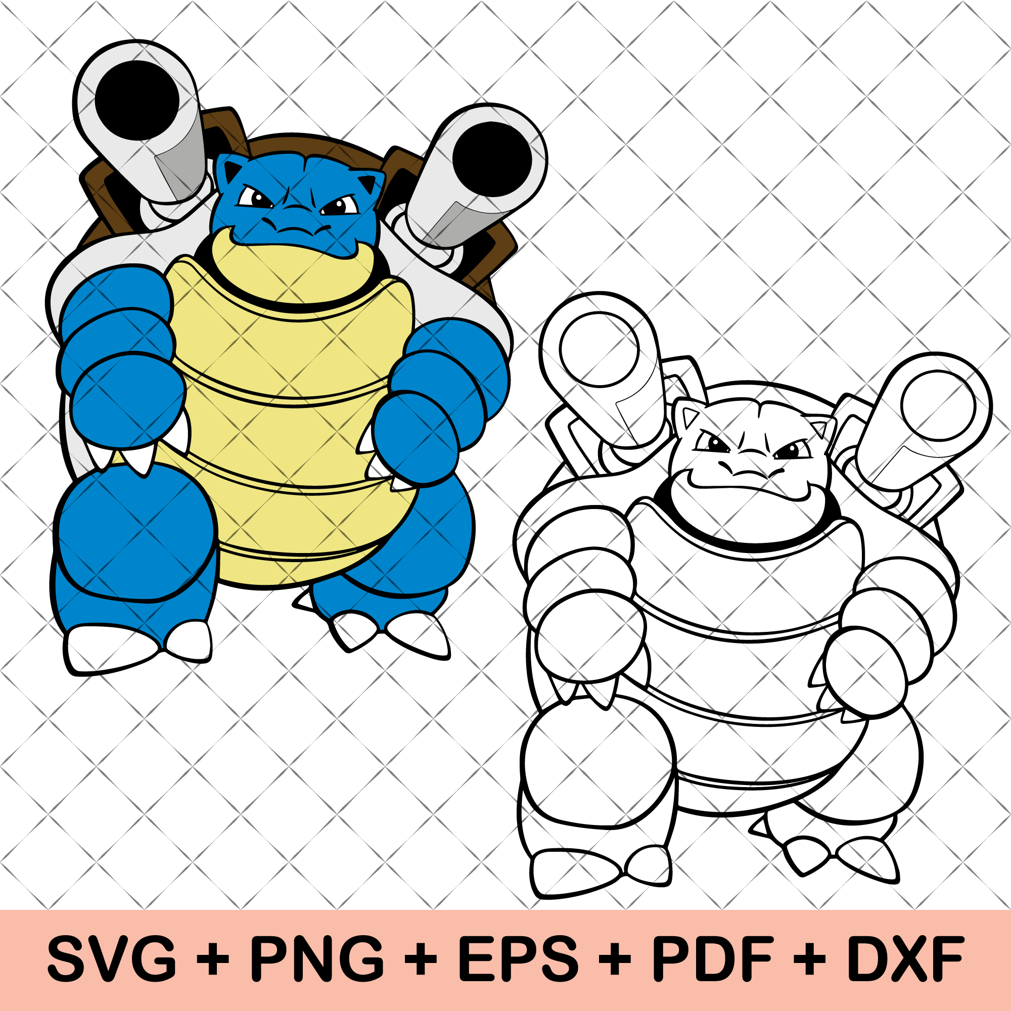 Blastoise PNG SVG, Pokemon Cricut, Pokemon PNG, Pokemon svg, | Inspire ...