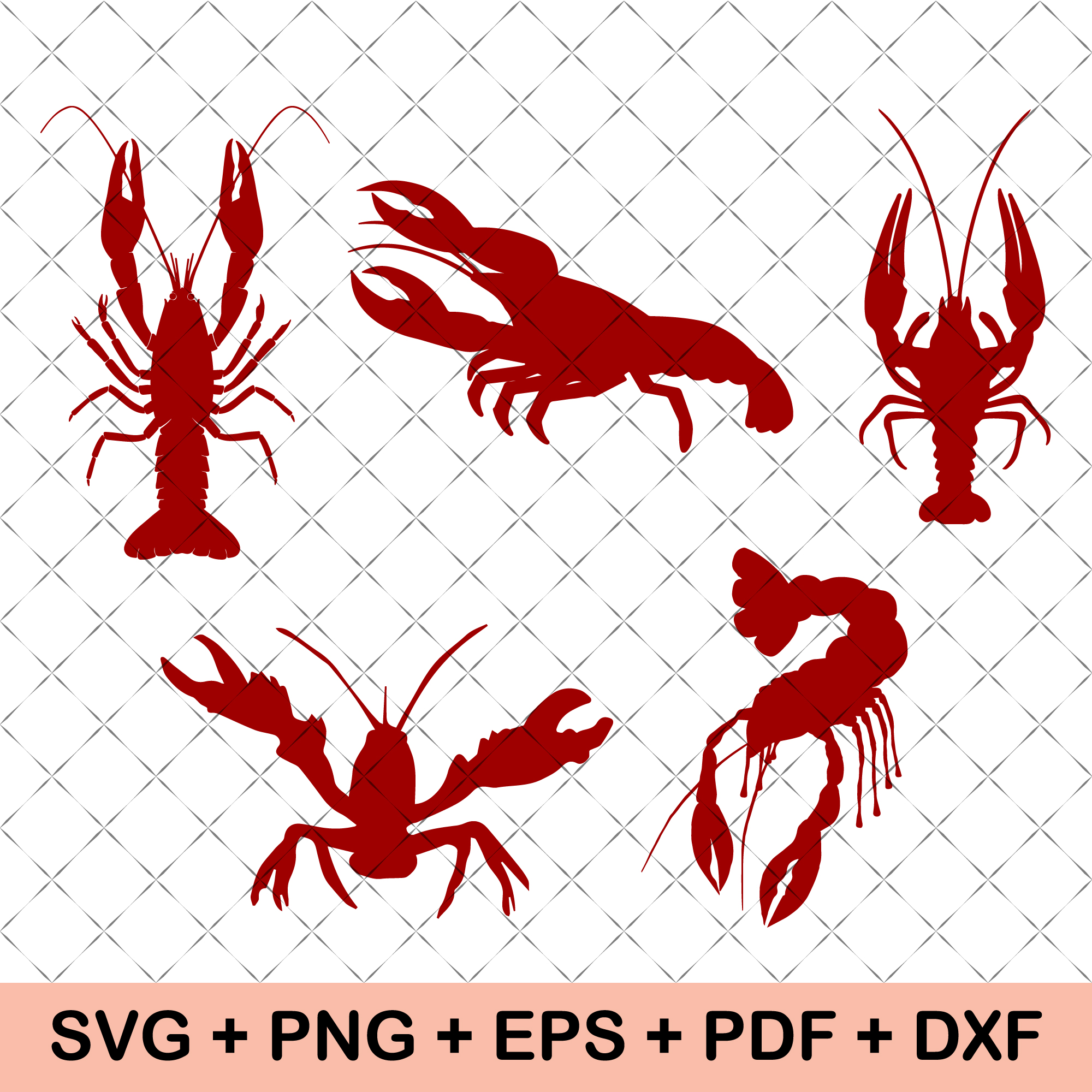 Crawfish Svg, Crayfish Svg, Crawfish Boil Svg, Mardi Gras Cr | Inspire ...