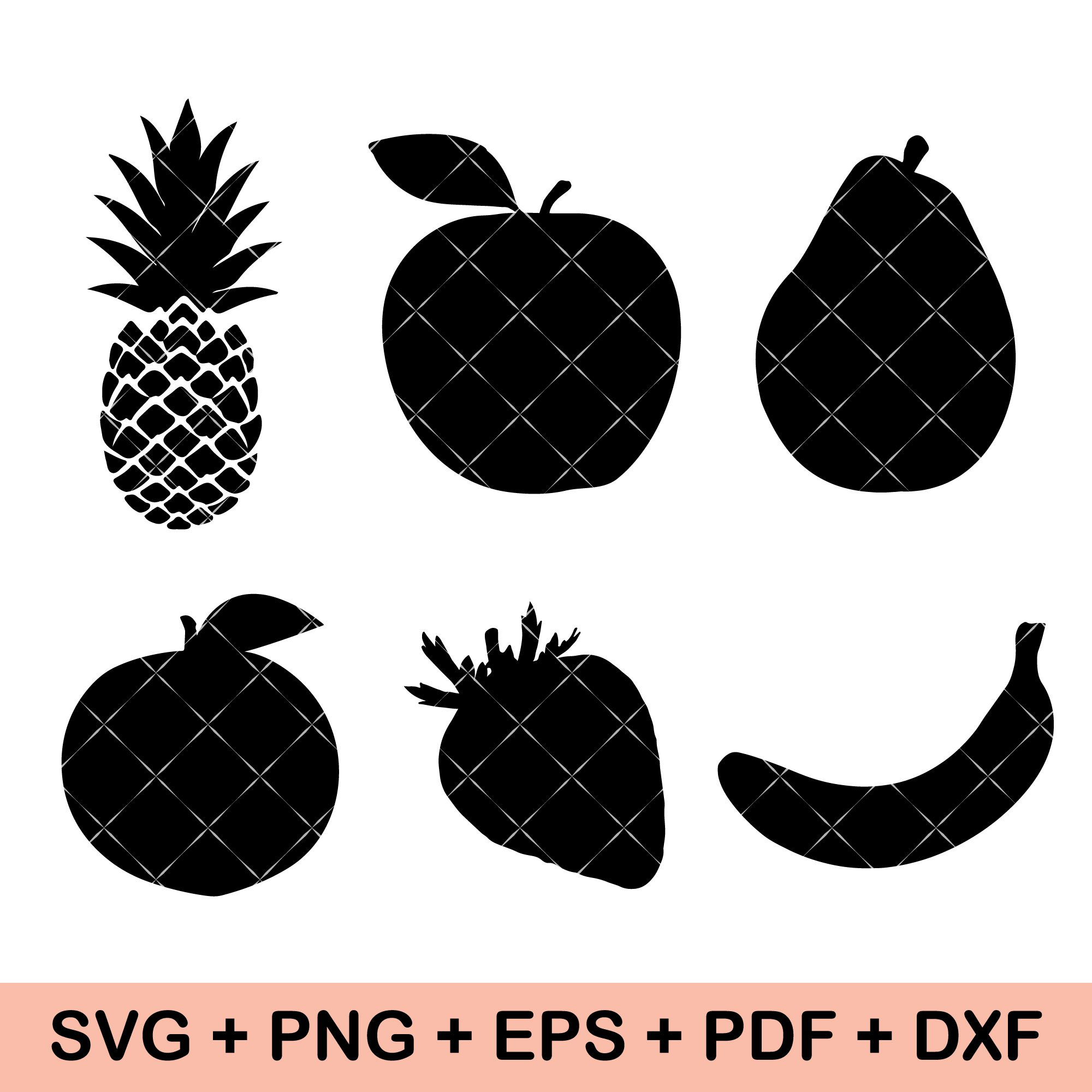 Kawaii Fruit Svg, Kawaii Fruit clipart, Tropical Fruit svg, | Inspire ...