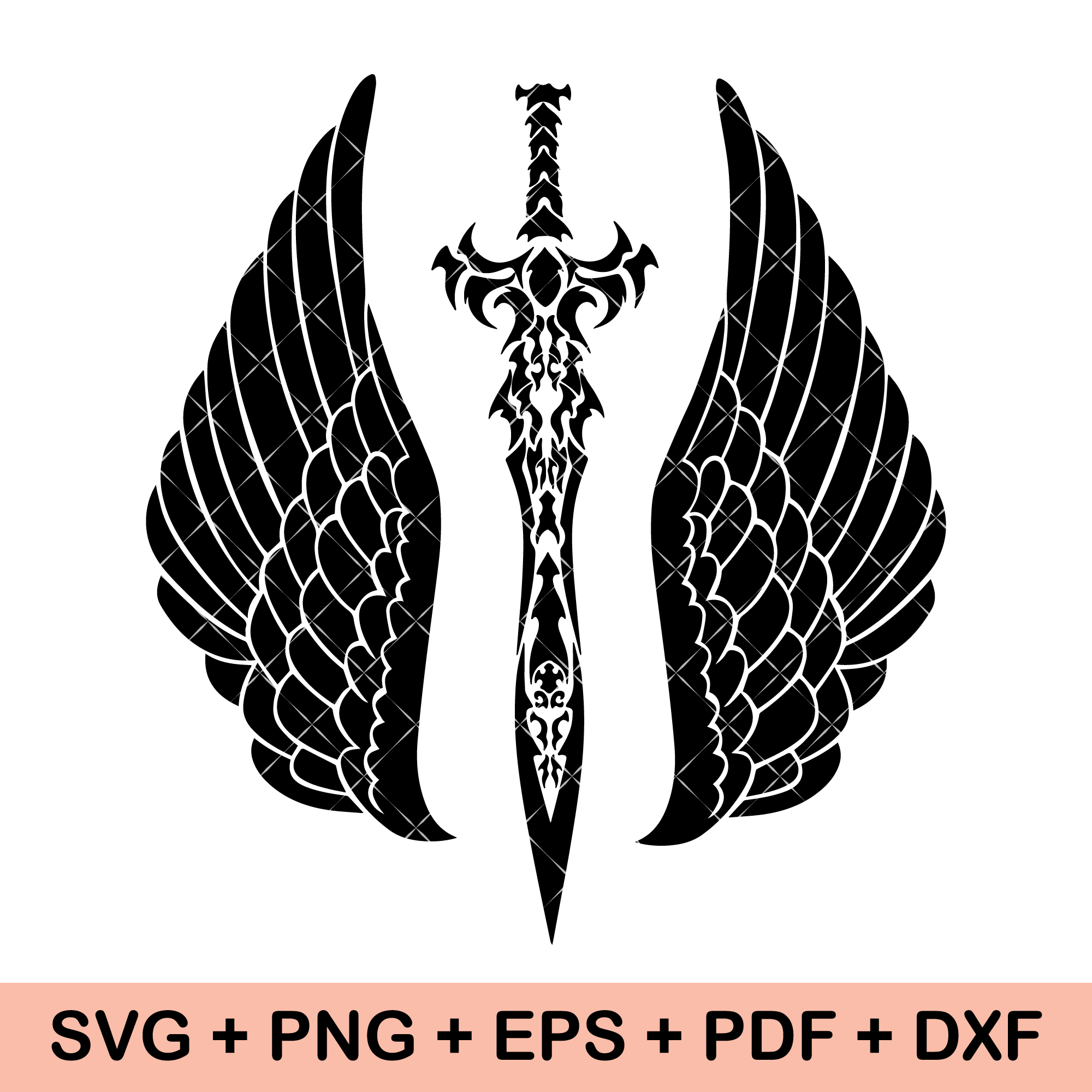 Guardian sword svg, Sword SVG, Swords Clipart, Weapons Svg, | Inspire ...