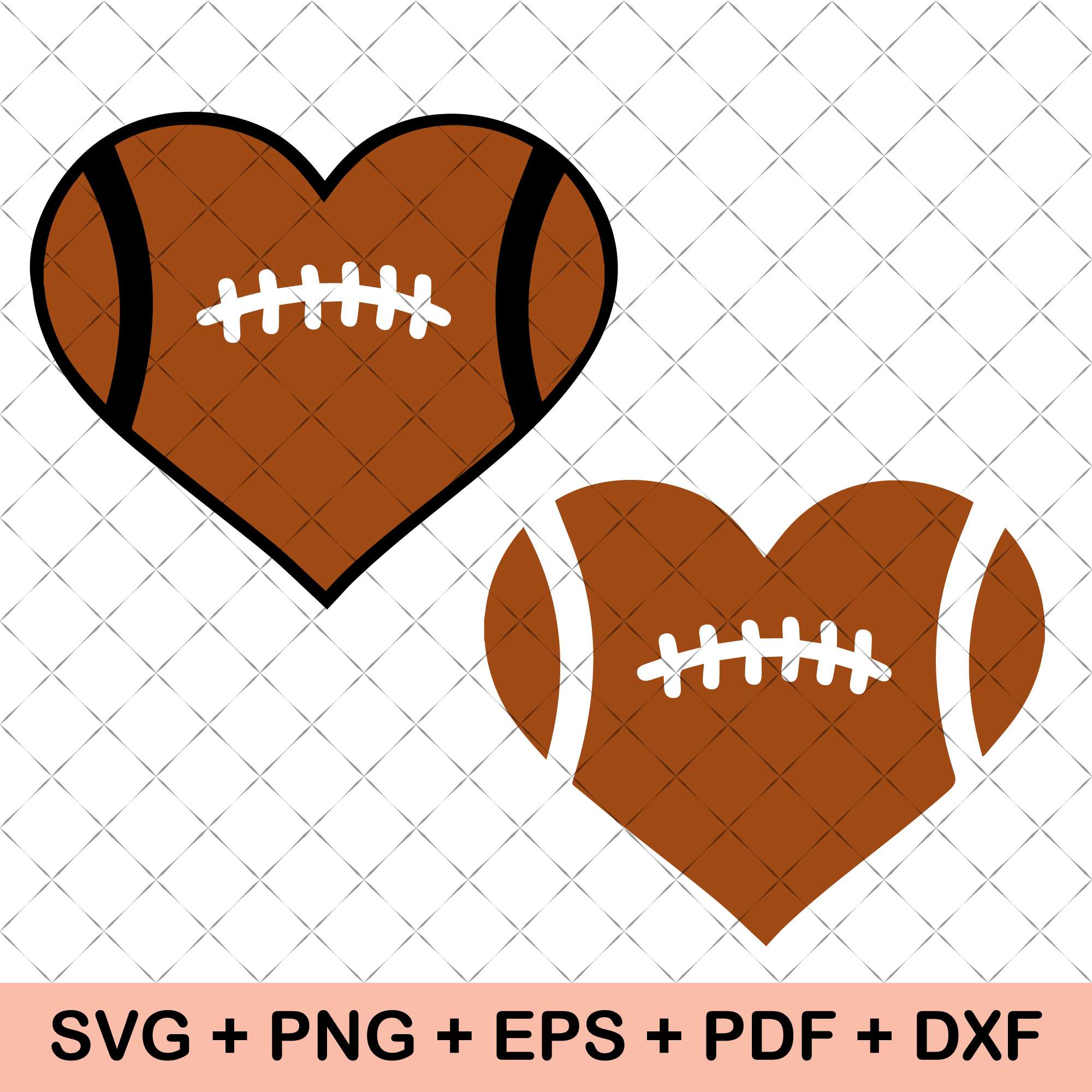 Football Heart SVG, Football Heart SVG, Football Svg,Footbal | Inspire ...