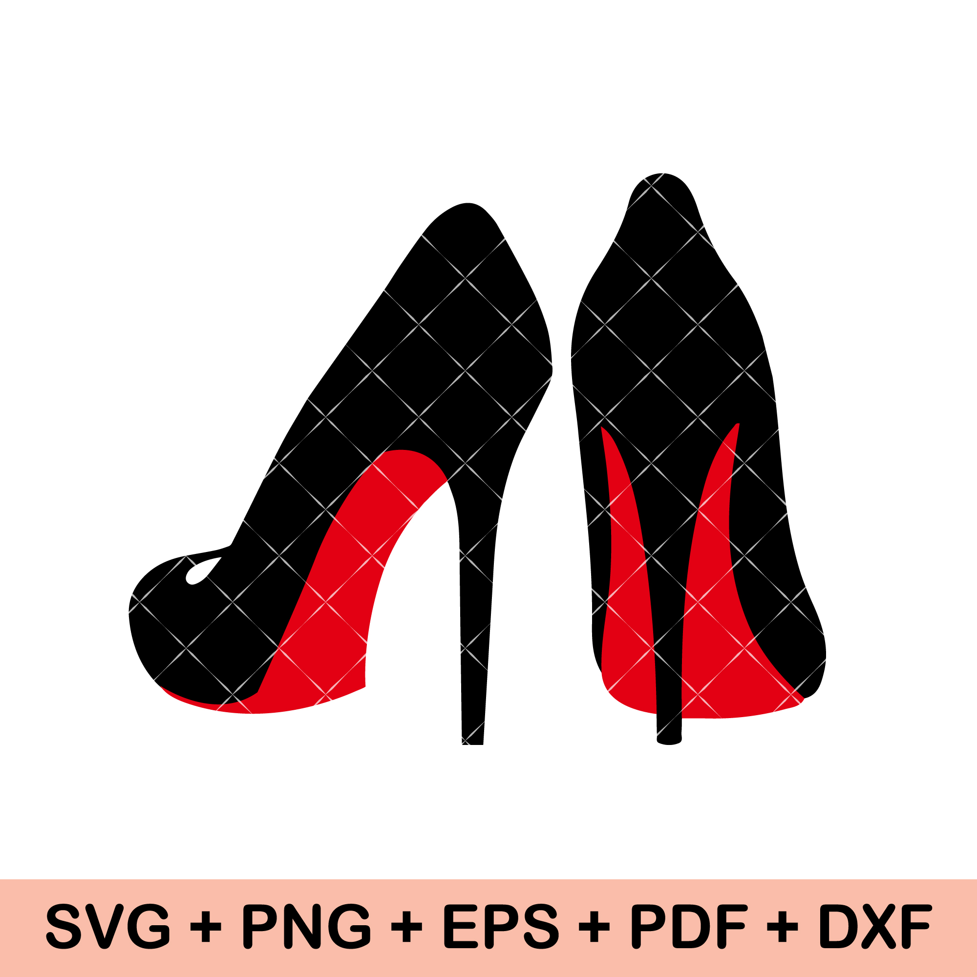 Red high heel shoes svg png eps dxf pdf, high heel shoes svg | Inspire ...