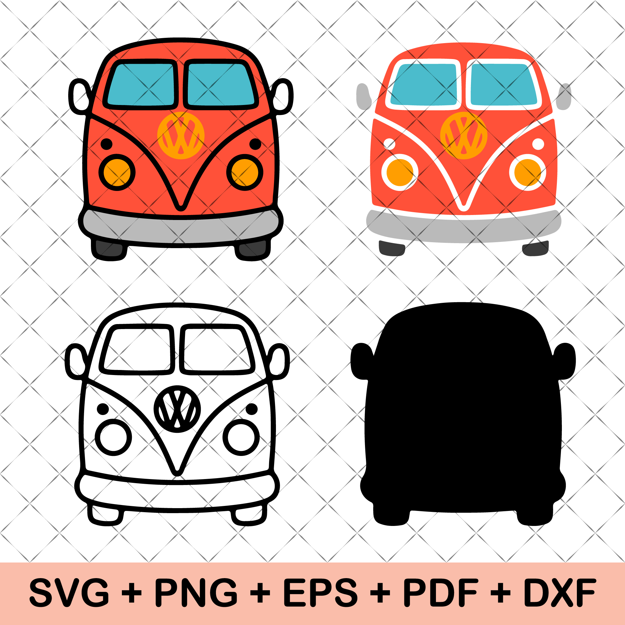 Hippie Bus SVG, PNG, Hippie Van SVG, Cricut Svg, Retro Svg, | Inspire ...