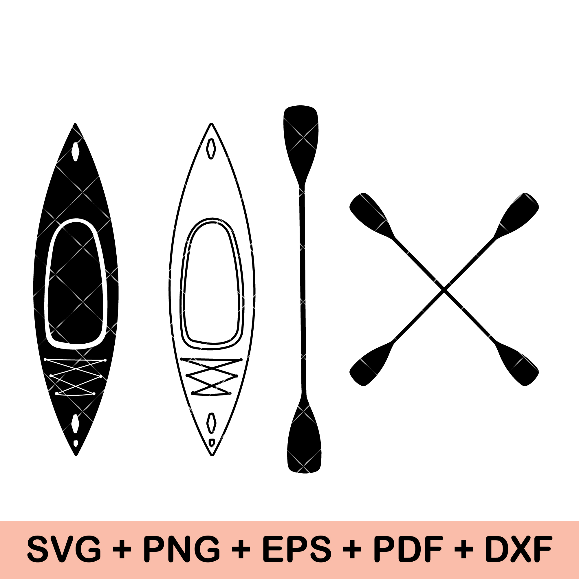 kayak Svg | Kayak Boat Svg | Canoe Svg | Water Sports Svg | | Inspire ...